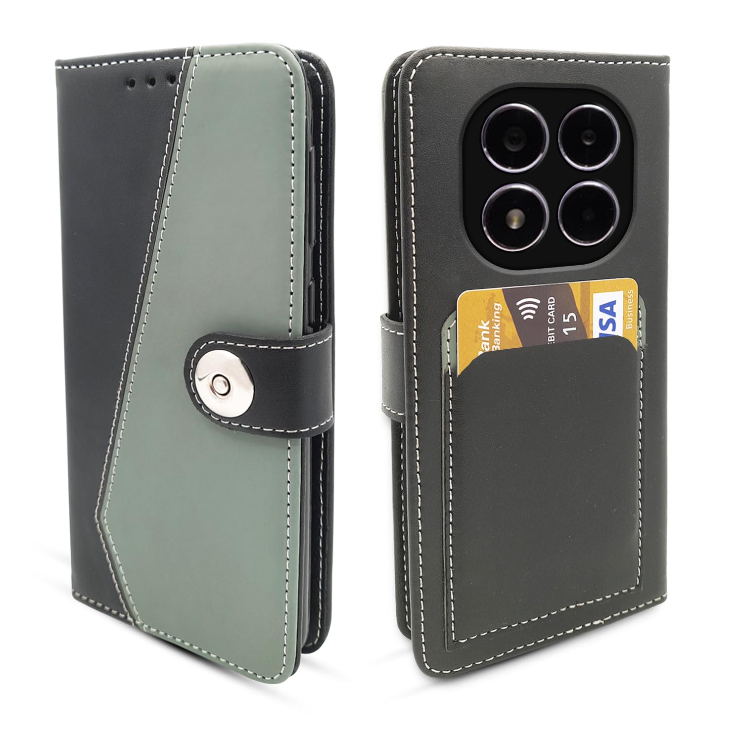 Buy Pikkme Redmi Note 14 Pro / Redmi Note 14 Pro Plus 5G Wallet Style ...